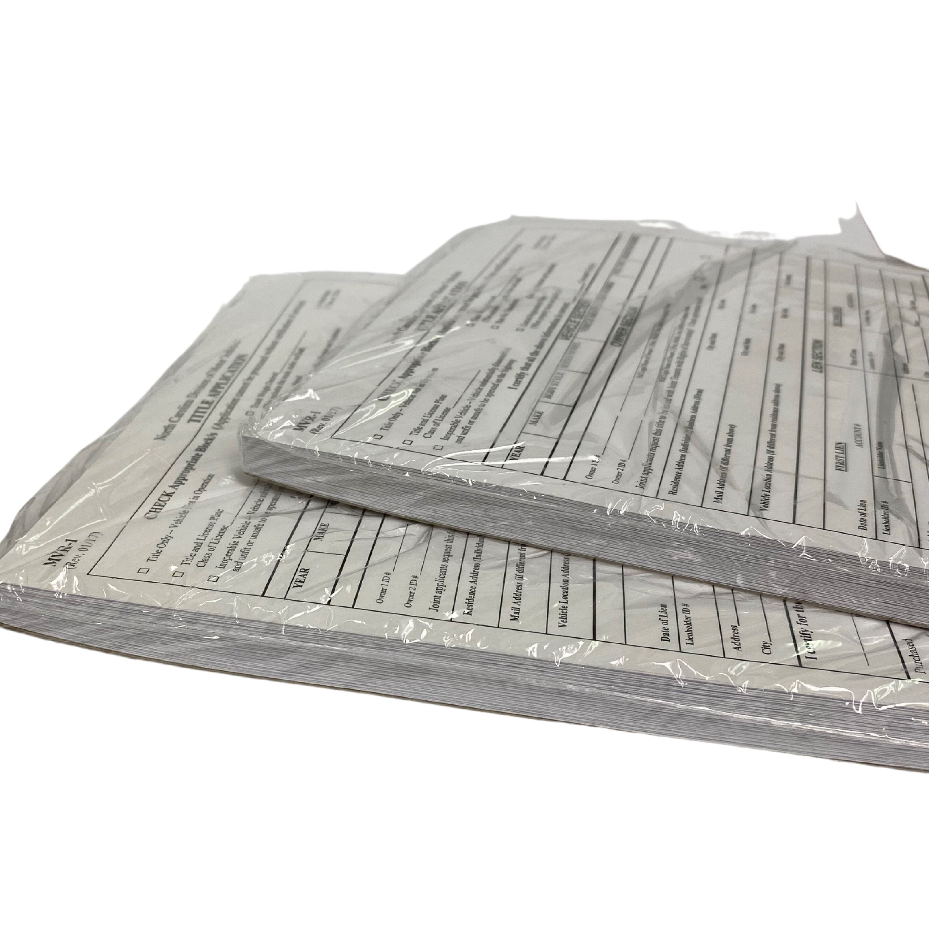 MVR-1 NC Title Application (1000) – NCADA Services